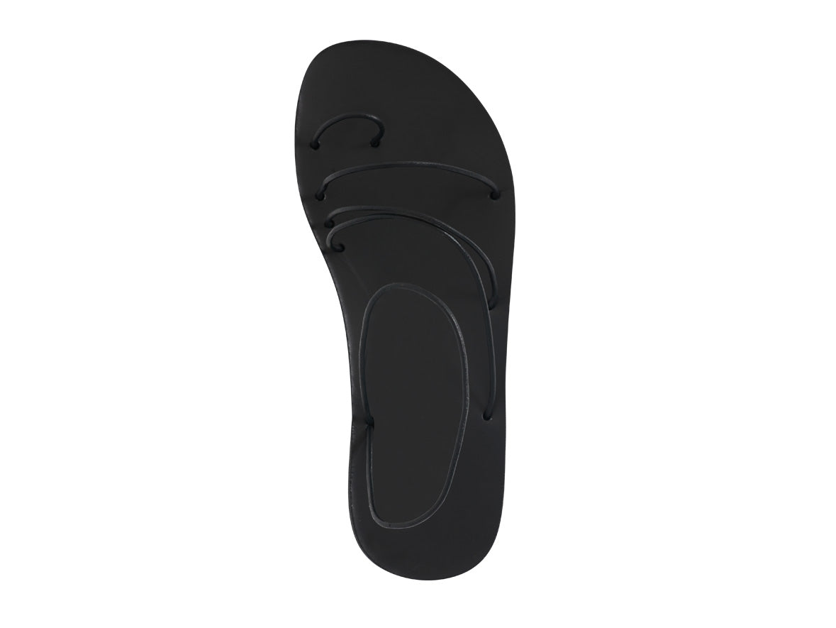 ATUM sandal — black leather – MARIA FARRO